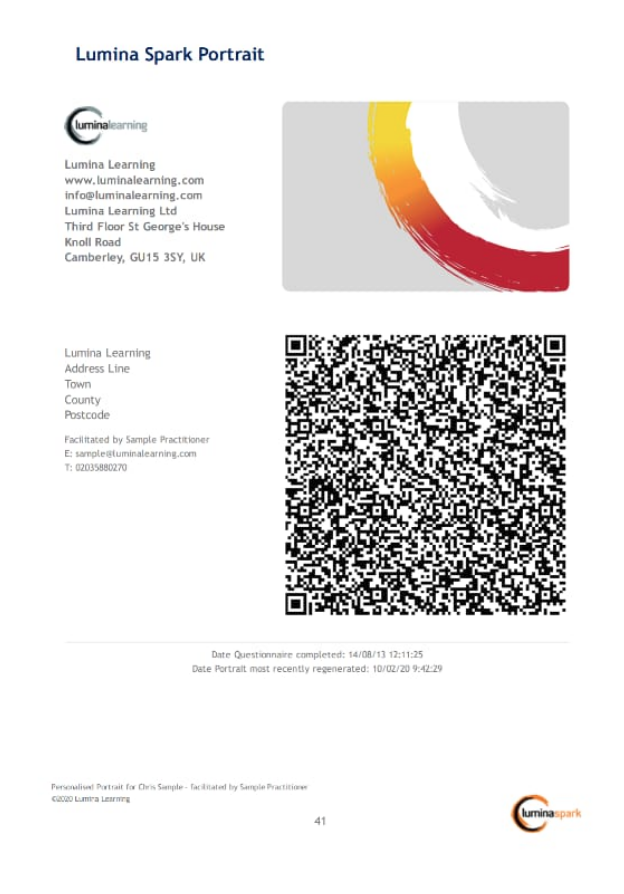 Where do I find a portrait's QR code?